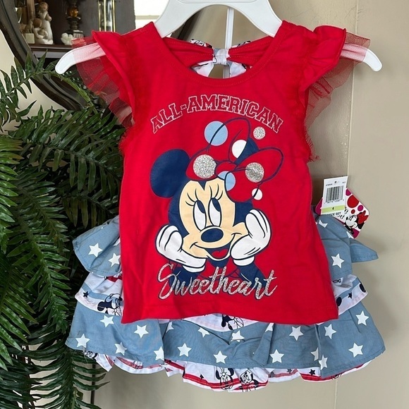 Disney | Matching Sets | Brand New Disney Allamerican Minnie Mouse ...